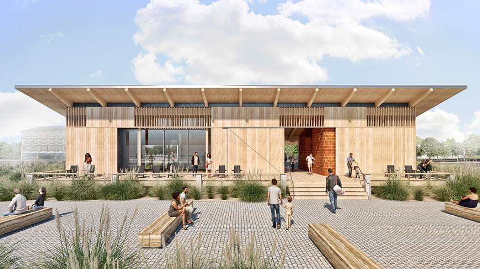 West perspective Southeast site plan - does not show the entire site or ...